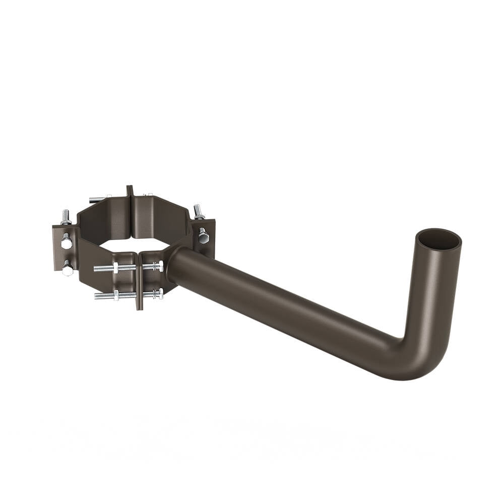 1 Arm Wrap Around Brackets for 7-10 Inch Wood or Concrete Poles, Steel ...