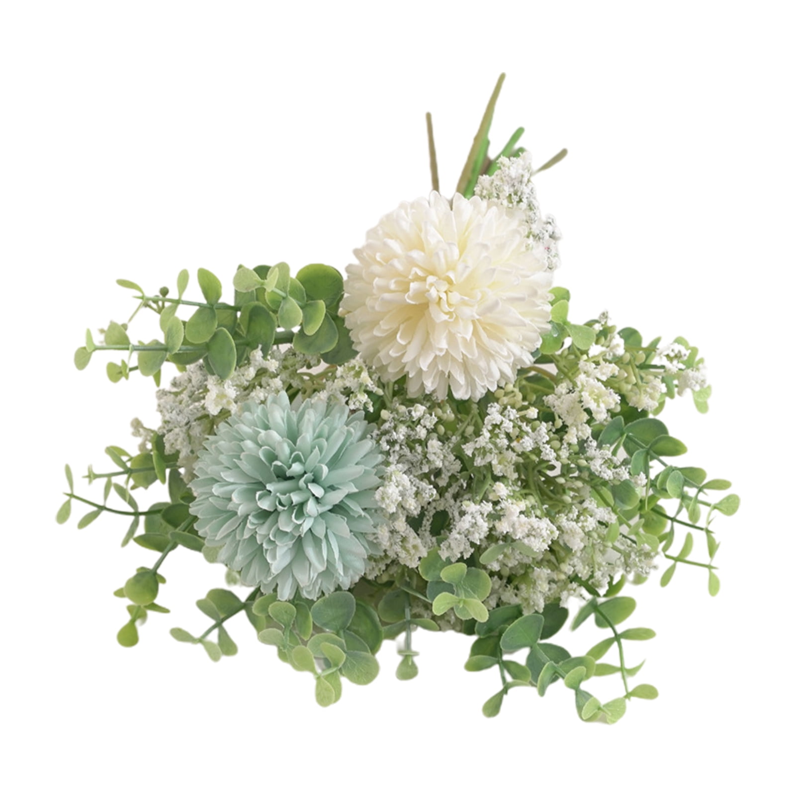 1 Artificial Flowers High Simulation Decorative Realistic Eucalyptus ...