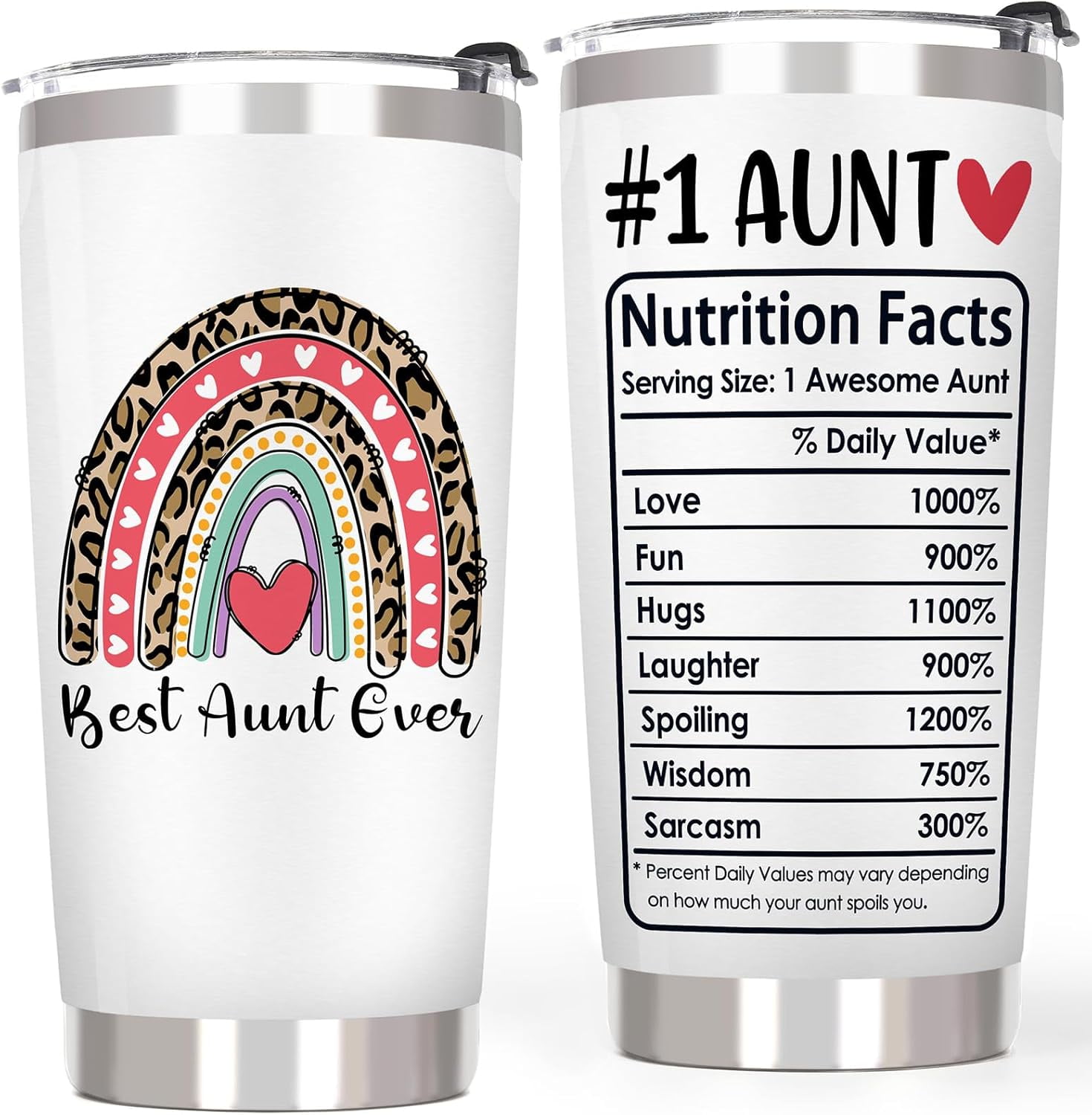 #1 Aunt Tumbler, Aunt Gifts from Niece Nephew, Mother''s Day Gifts for ...