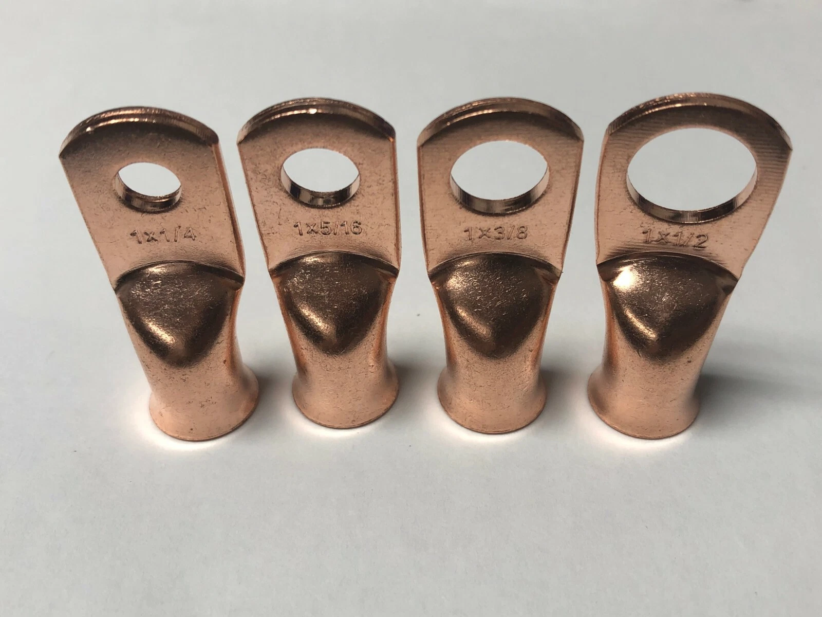 1 Awg 1/2 Hole Cable Ring Lug Terminal Copper Battery Terminal Gauge ...