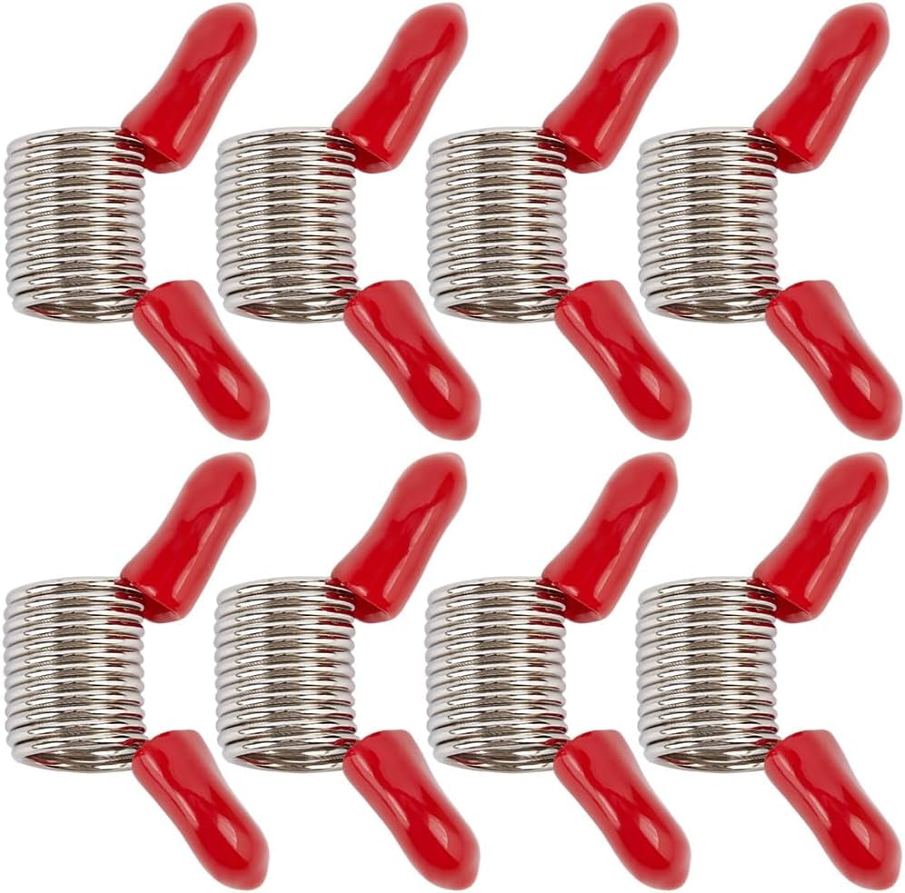 1 B0X 30Pcs Beads Stoppers Beads Stoppers Bulk Stainless Steel Red ...