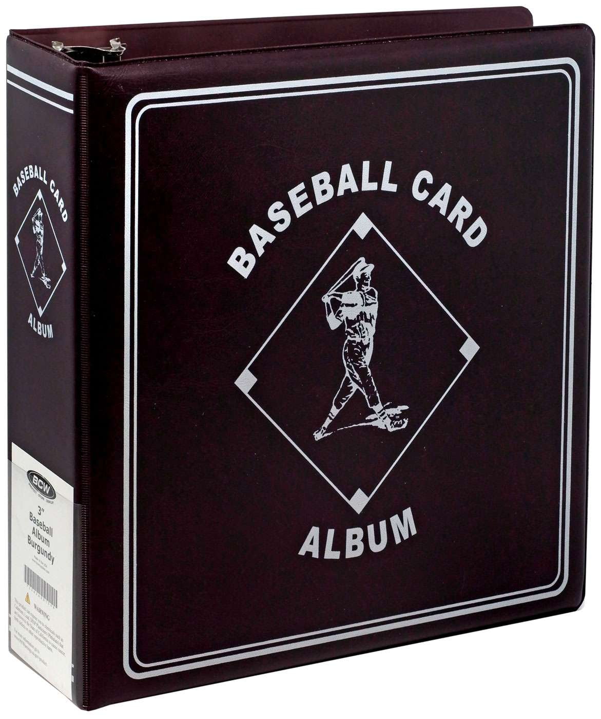 1 BCW 3" Heavy Duty D-ring Burgundy Baseball Binder Album - Walmart.com