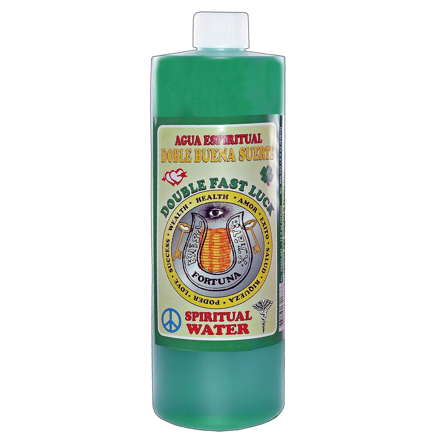 1 BOTTLE DOUBLE FAST LUCK SPIRITUAL WATER-DOBLE BUENA SUERTE AGUA ...