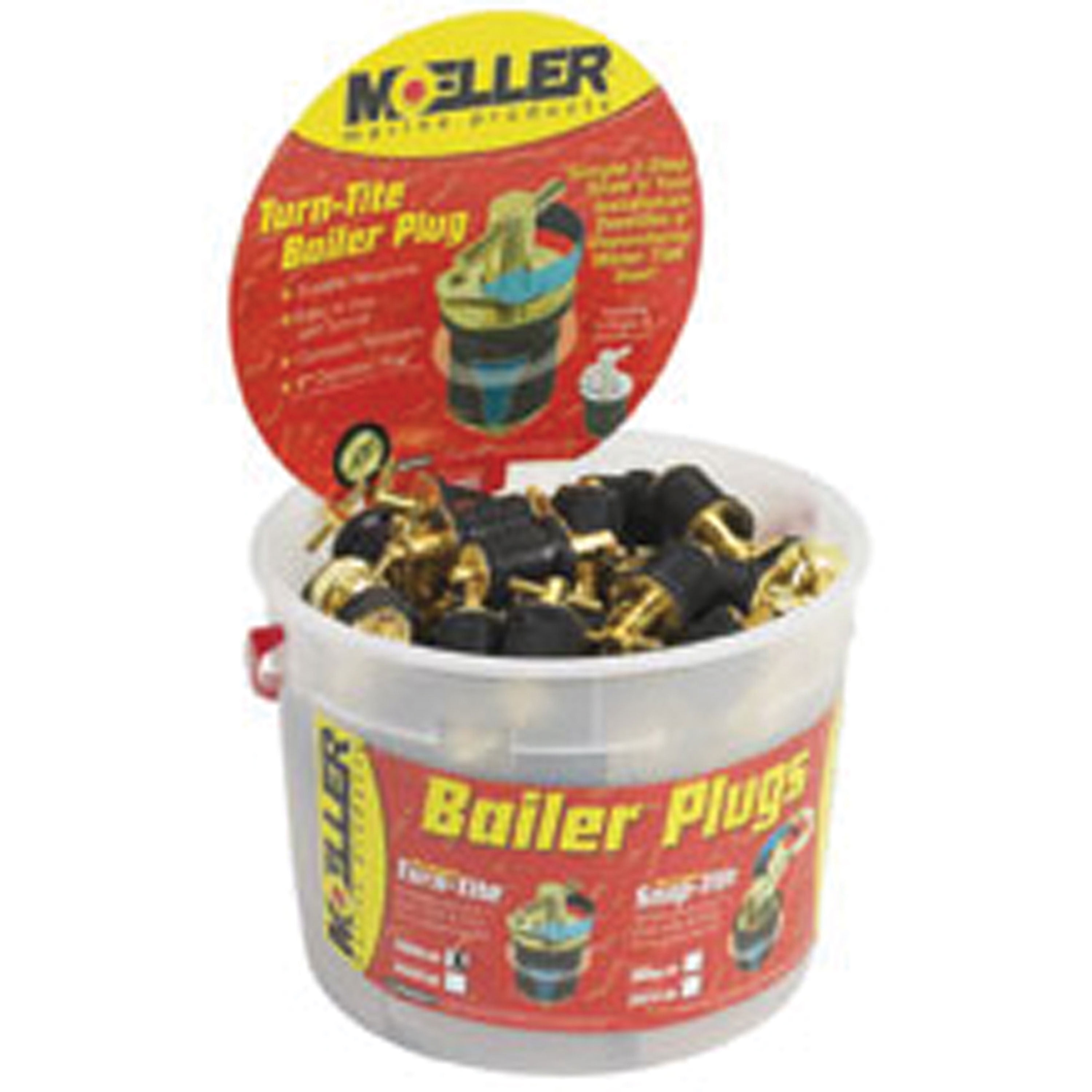 Moeller Manufacturing Boat Marine 50 Piece Turn-Tite Brass Bailer Plug ...