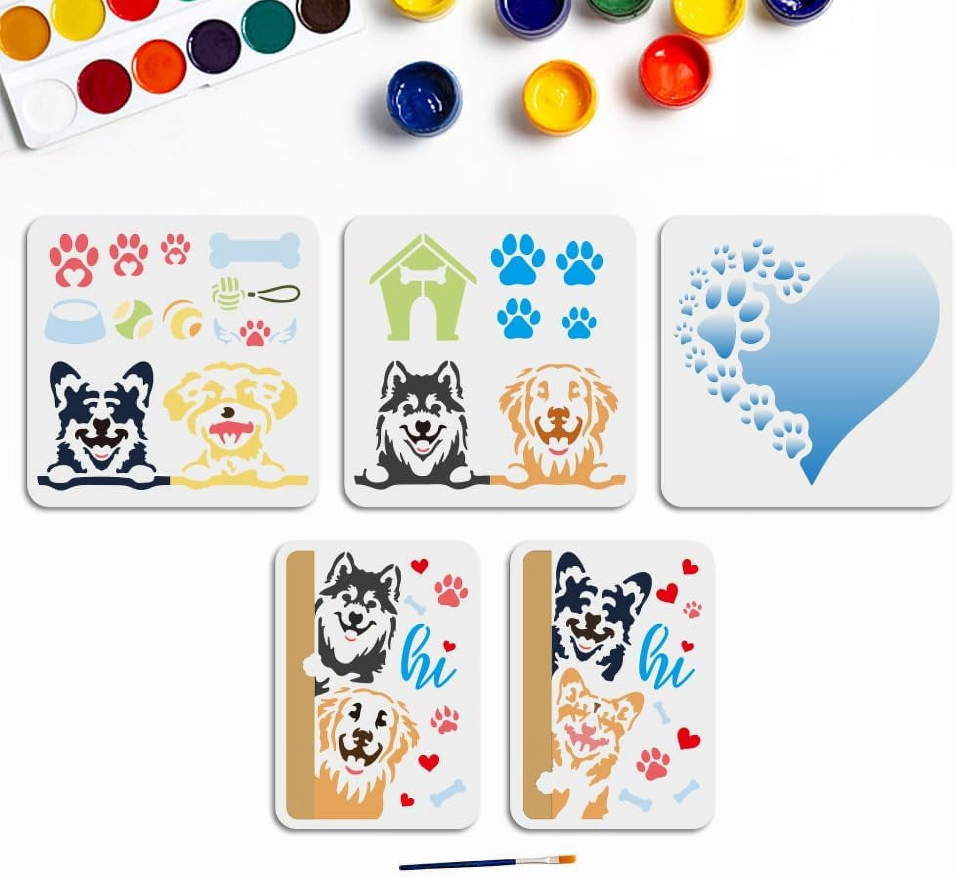 1 Bag 1 Set PET Hollow Out Drawing Painting Stencils for DIY Scrapbook ...