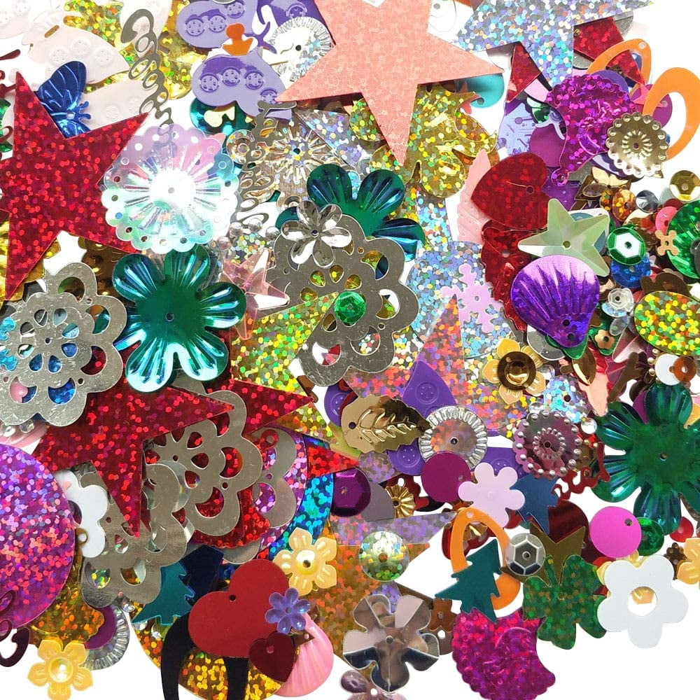 1 Bag 100grams Assorted Styles Sequin for Wedding Christmas Clothes ...