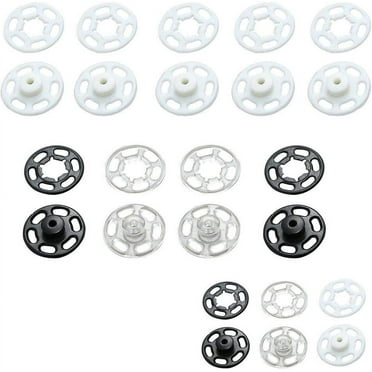 50 Sets Sew On Snaps Buttons Metal Snaps Fasteners Press Studs Buttons ...