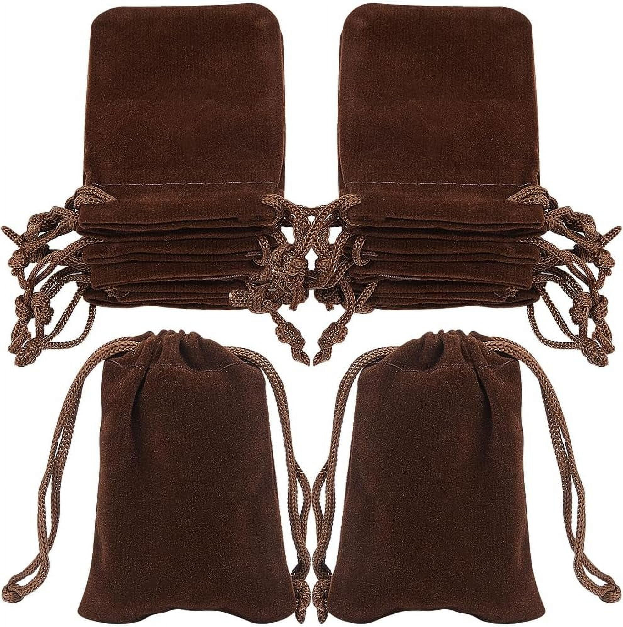 1 Bag 25Pcs Velvet Drawstring Bags Jewelry Pouches 1.97x2.76 Inch ...