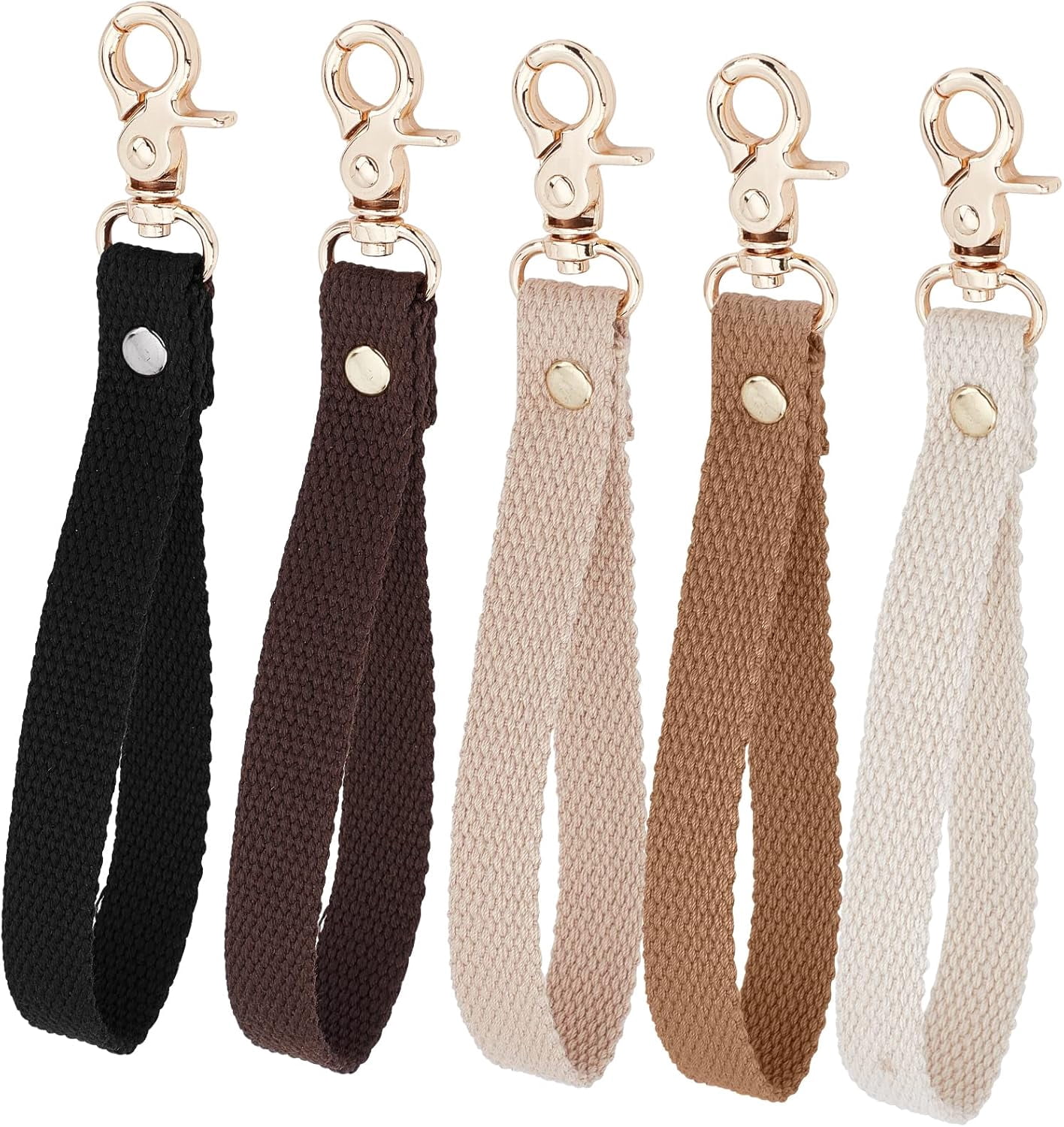 1 Bag 5 Colors Keychain Wristlet Lanyard 6.7 Inch Keys Hand Wrist Strap ...
