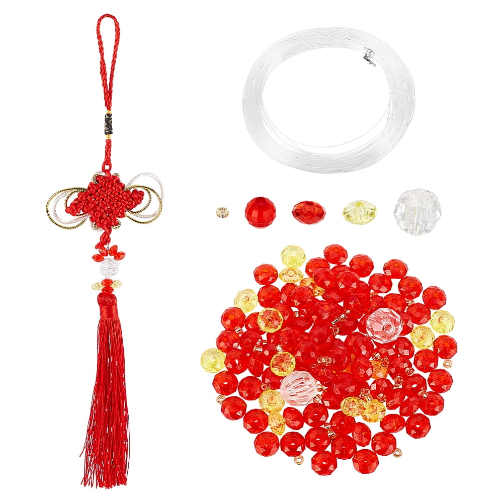 1 Bag DIY Handmade Beaded Weaving Gourd Pendant Decoration Kit with ...