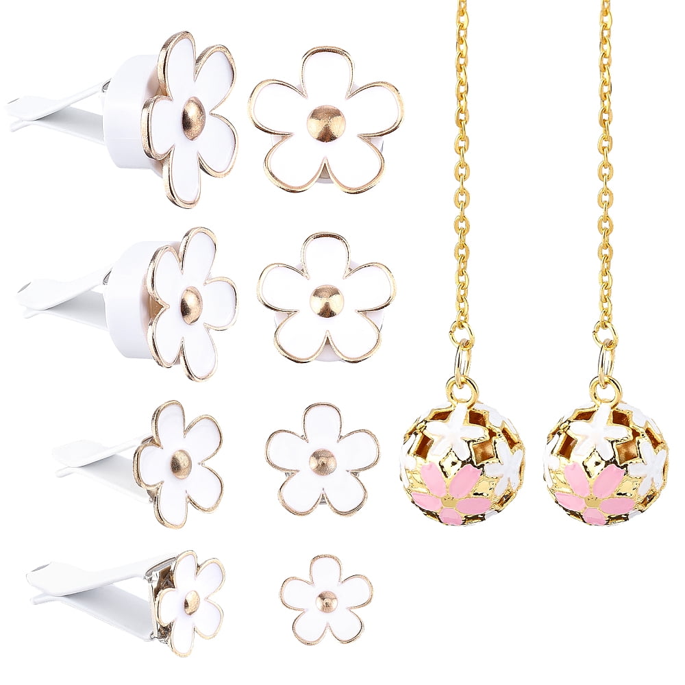 1 Bag DIY Sakura Key Chain Making Kit Includingn Alloy Enamel Car Air ...