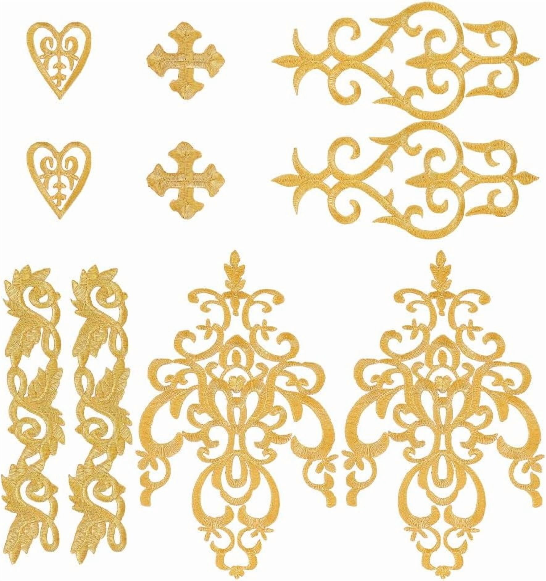 1 Bag Ethnic Style Polyester Metallic Thread Embroidery Iron on ...