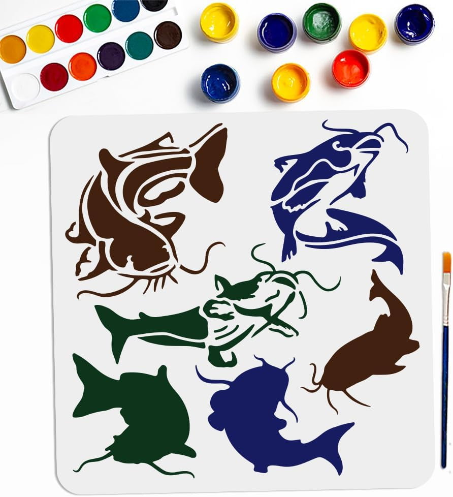 1 Bag Flamingo Stencil 11.7×8.3inch Large Tropical Jungle Stencils with ...