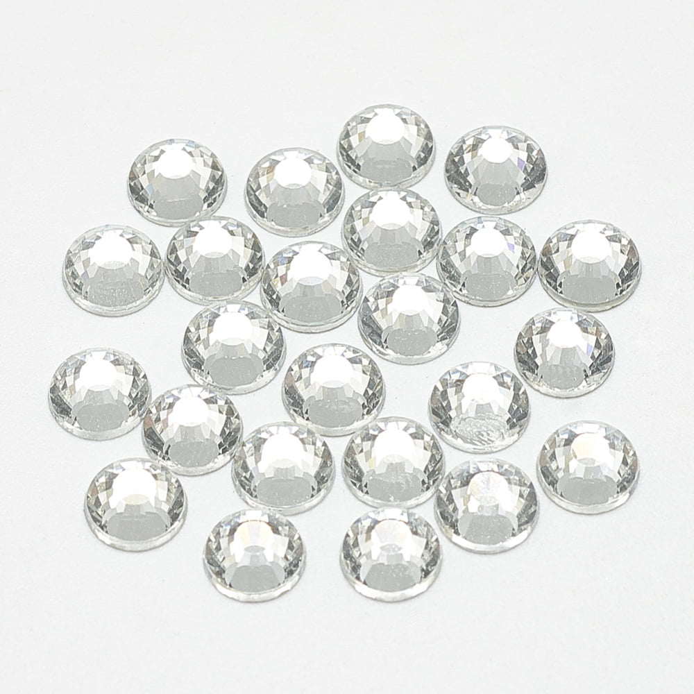 1 Bag Flat Back Glass Rhinestone Cabochons Back Plated Half Round SS3 1 ...