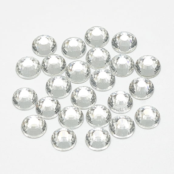 1 Bag Flat Back Glass Rhinestone Cabochons Back Plated Half Round SS3 1 ...