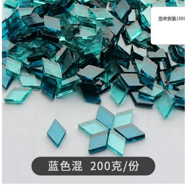 1 Bag Glass Mosaic Tiles for Crafts Stained Glass Pieces Mosaic Piece ...