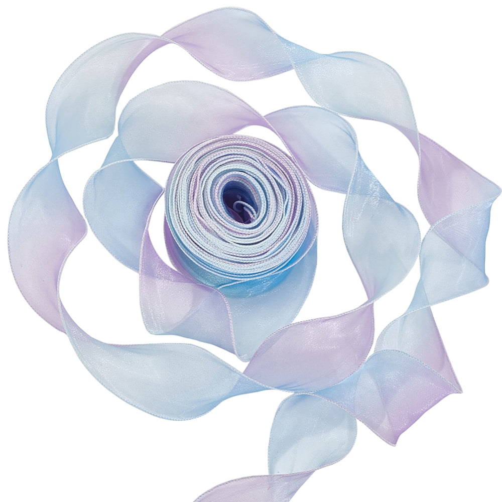 1 Bag Gradient Color Organza Ribbon for Bowknot Tie Sew on Hair ...