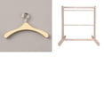 1 Bag Making Kits including 10Pcs Miniature Wood Clothes Hangers and 1 ...