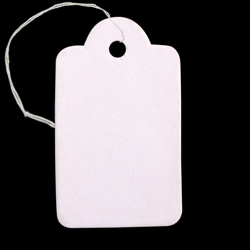 1 Bag Rectangle Blank Hang tag Jewelry Display Paper Price Tags with ...