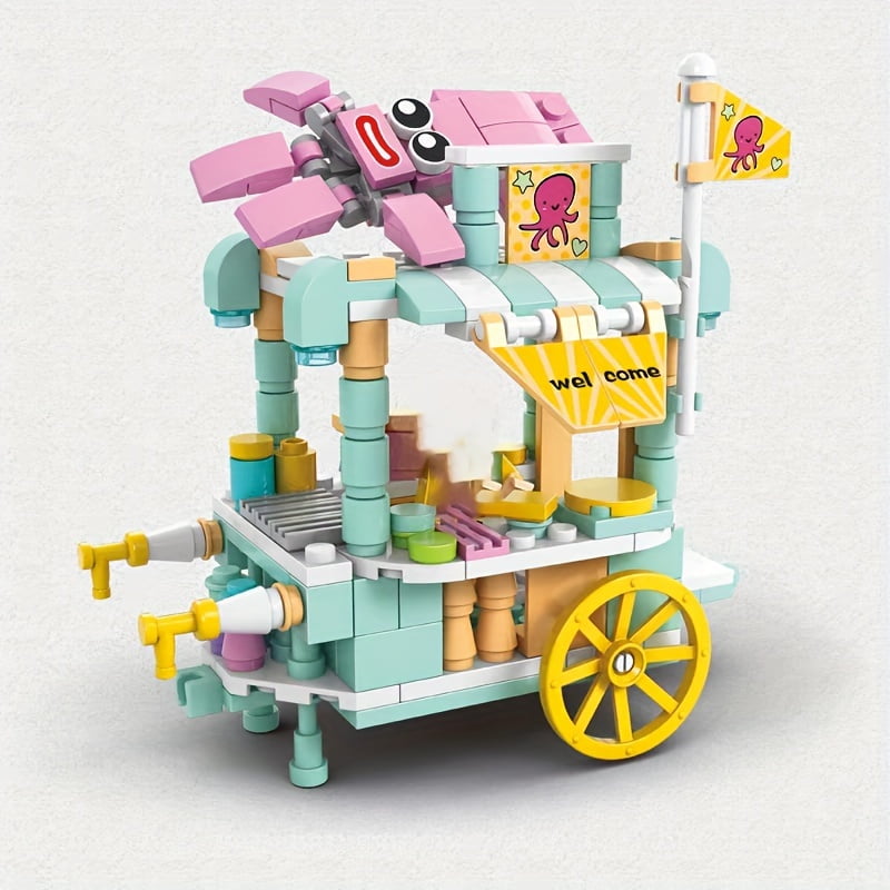 1 Bag Small Particles City Strect View Series Takeaway Car Food Truck ...