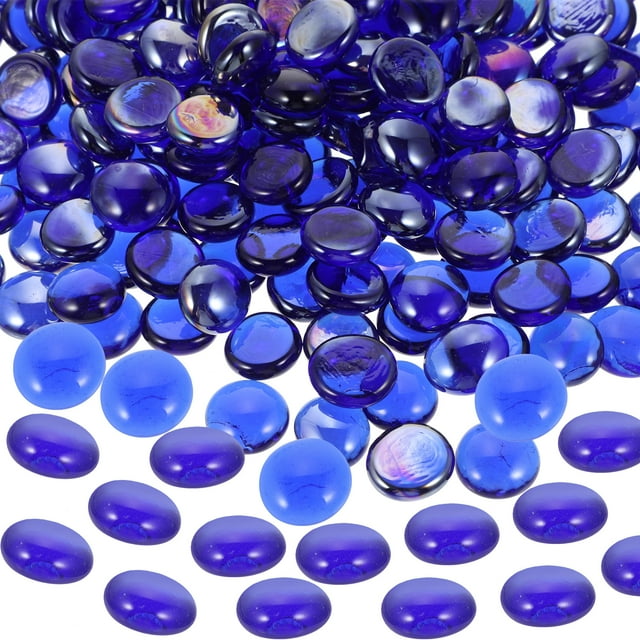 FRCOLOR Dark Blue Landscape Glass for Decoration Multifunctional Fire ...