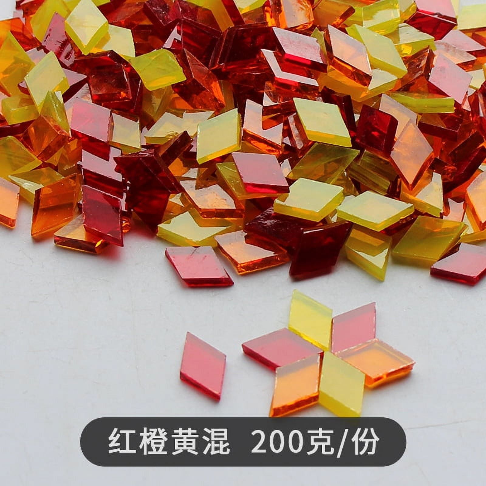 1 Bag of Glass Mosaic Tiles for Art Crafts Decorative Small Mosaic ...