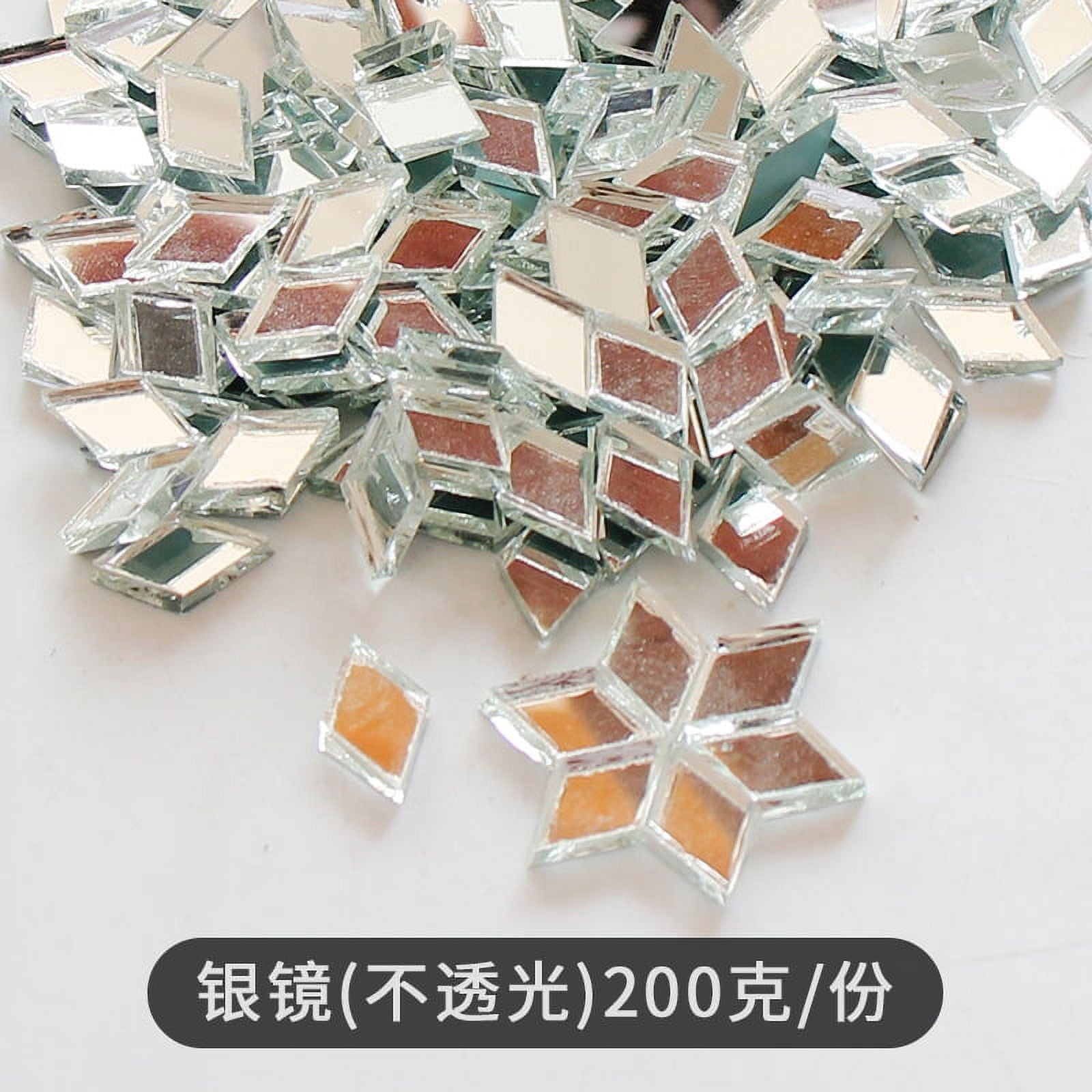 1 Bag of Glass Tiles for Art Crafts Decorative Small Tiles DIY Tiles ...