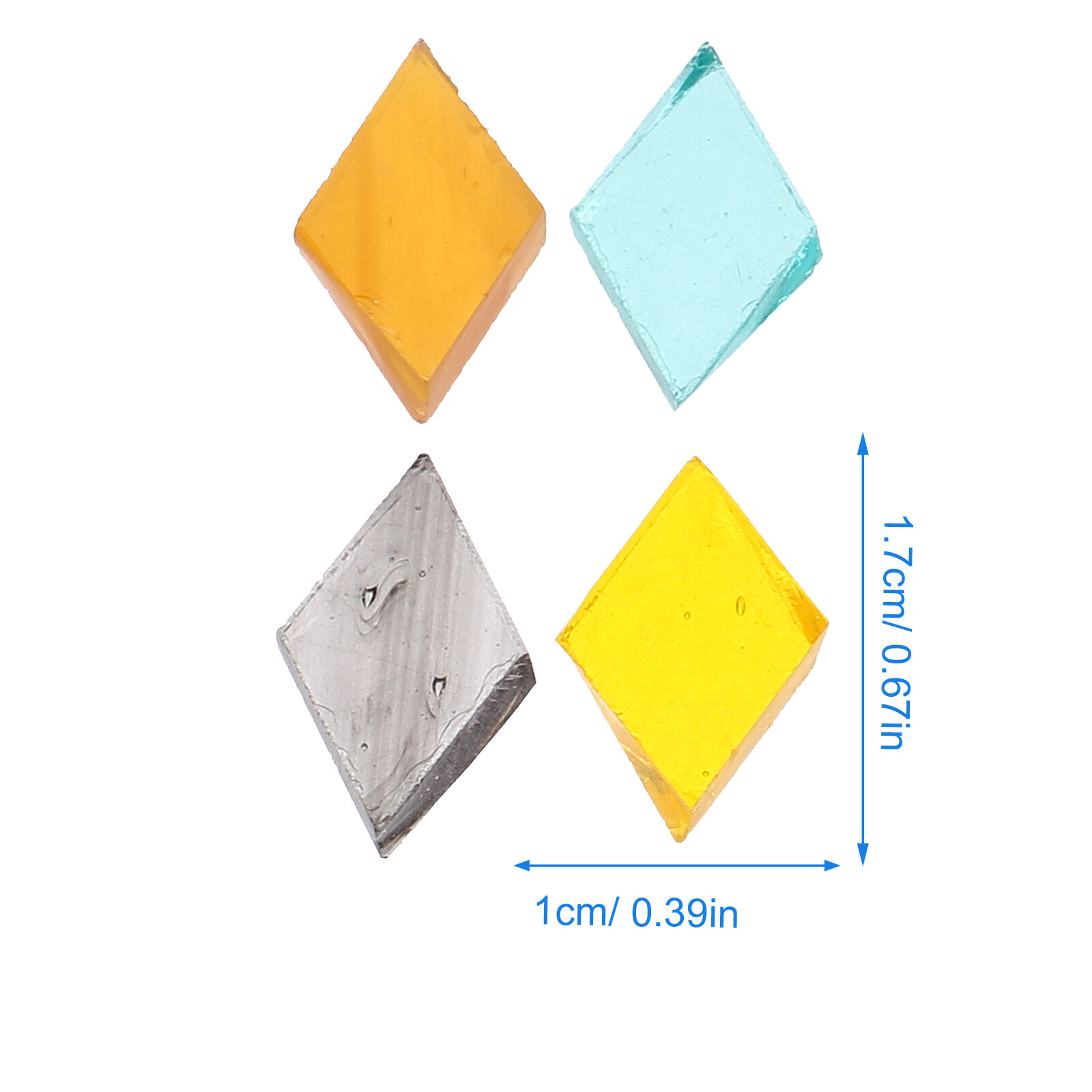 1 Bag of Glass Mosaic Tiles for Art Crafts Decorative Small Mosaic ...