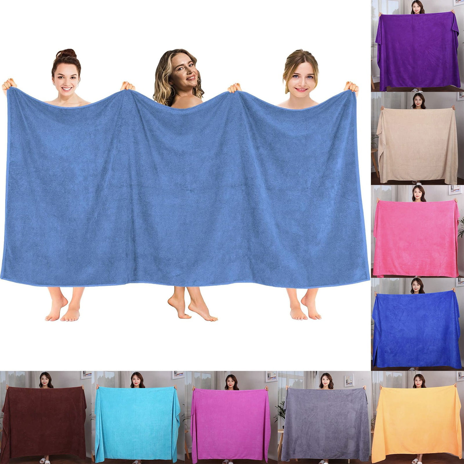 1*Bath Towel Oversized Bath Towel Sheets for Bathroom Beach and Pool ...