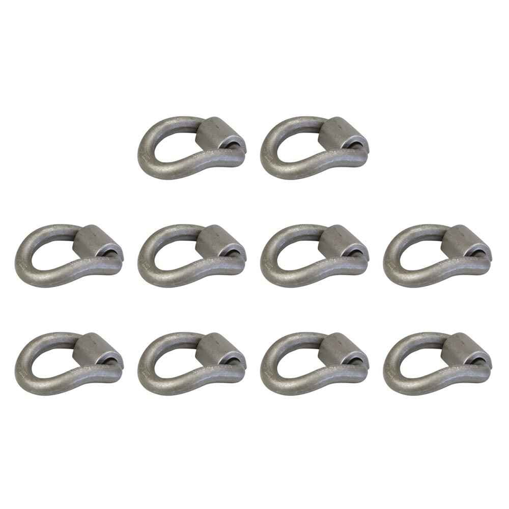 1" Bent Lashing Ring w/ Mounting Clip - 10 Pack - Walmart.com