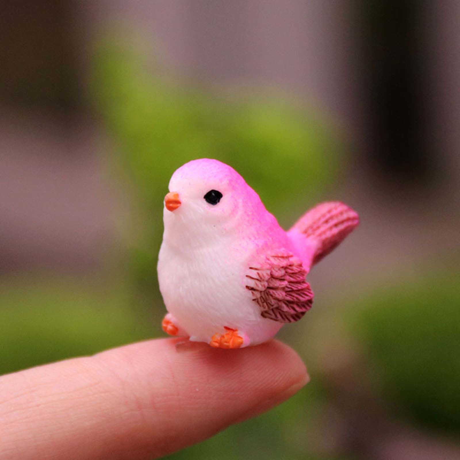 1*Bird Desktop Dress up Moss Micro Landscape Succulent Accessories Cute Cartoon Bird Ornament ...