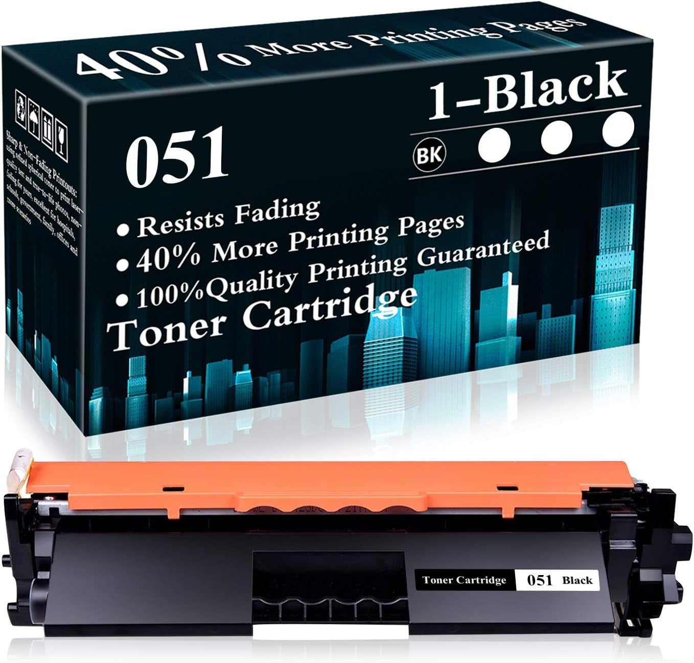 1 Black 051 Toner Cartridge Replacement for ImageCLASS LBP161dw ...