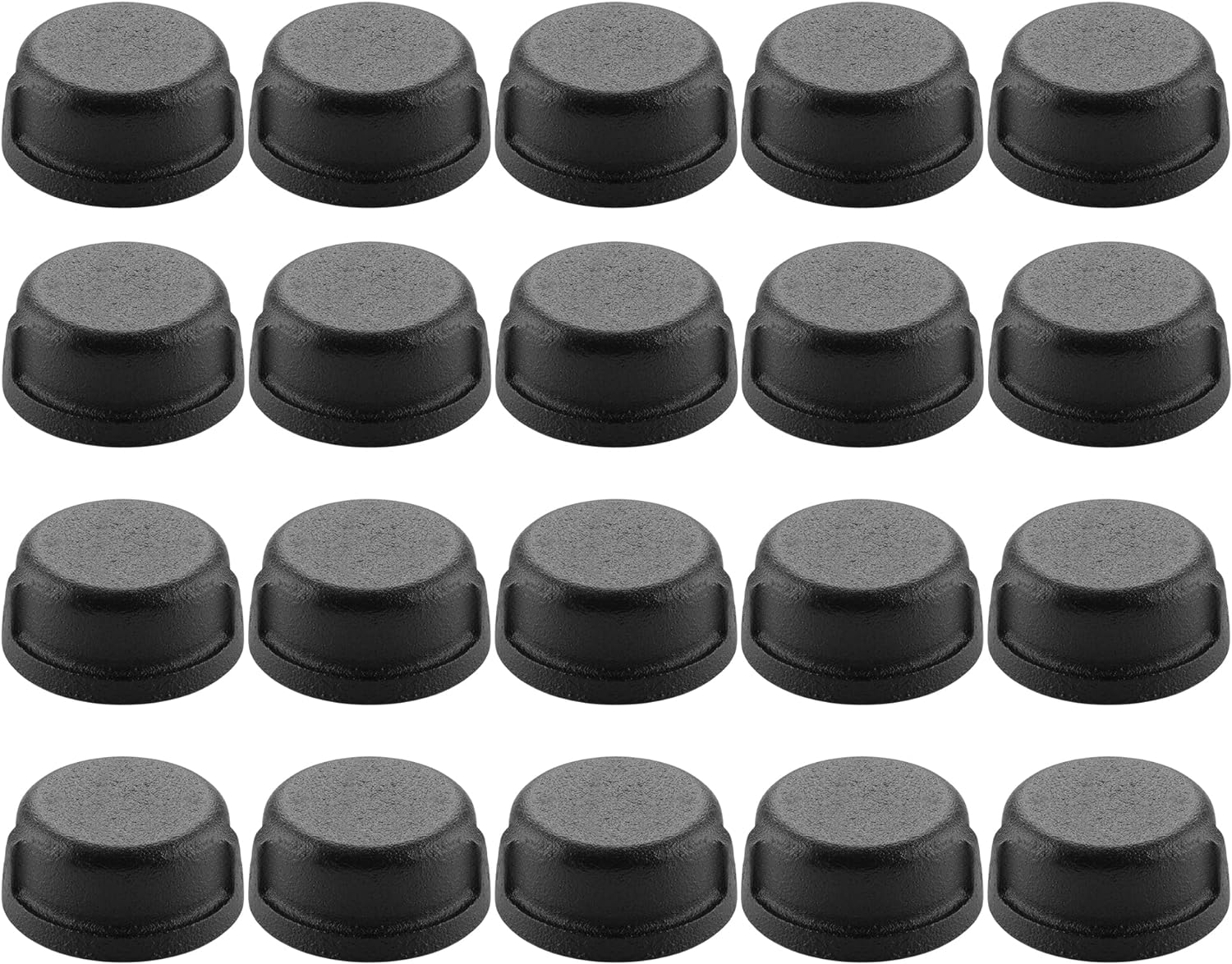 1" Black Industrial Pipe Fitting Caps - 10 Pack Iron Cast Metal Pipe ...