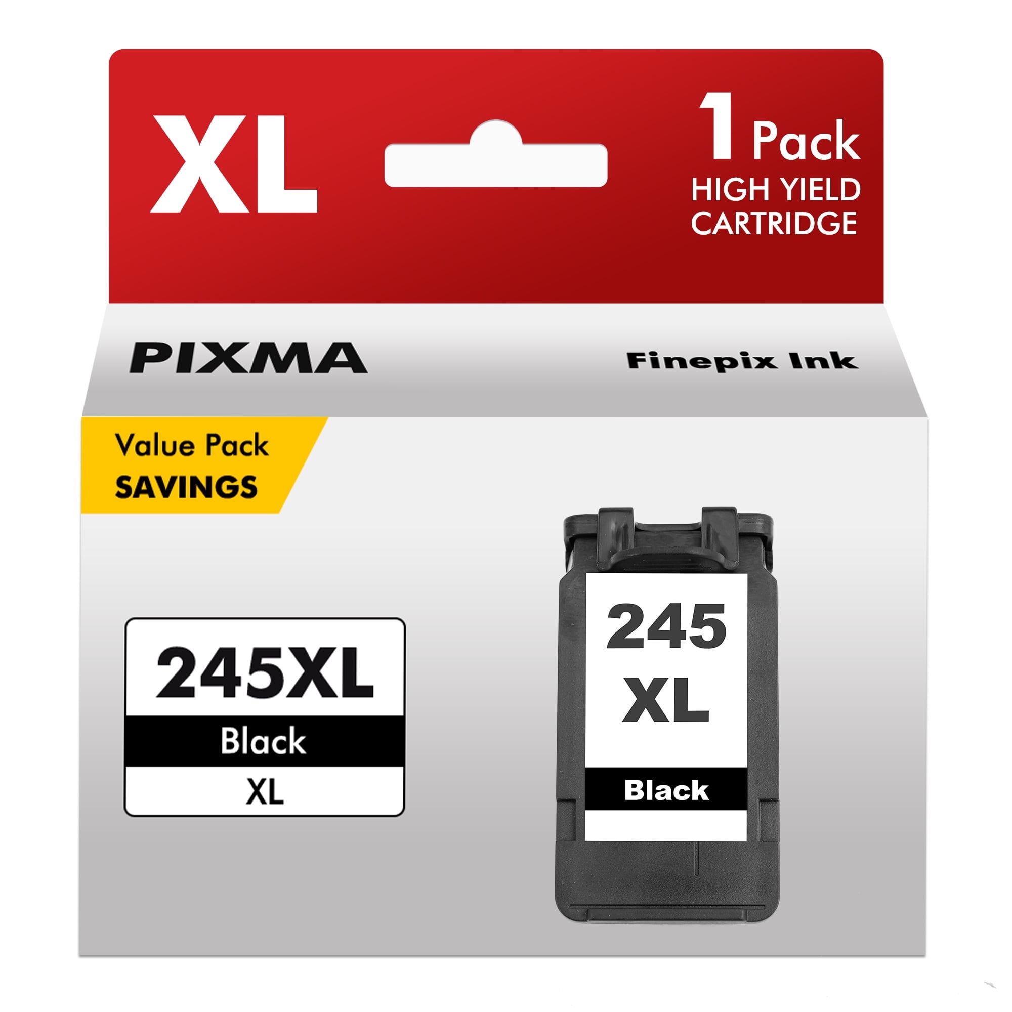 1 Black PG 245XL Ink Cartridge for Canon ink 245 and 246 for PG-245 and ...