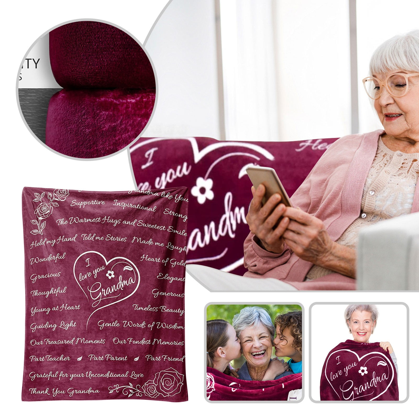 1*Blanket Flannel Envelope Blankets for Sofas and Beds Plush Fluffy ...