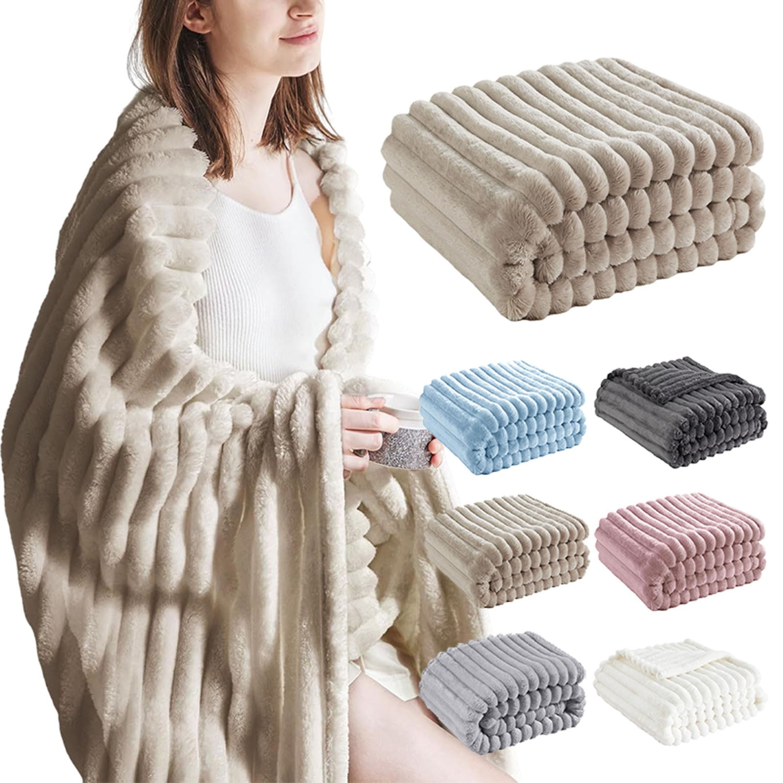 1 Blanket Plush Flannel Oversized Blanket 27X39 Inches Soft and Warm ...