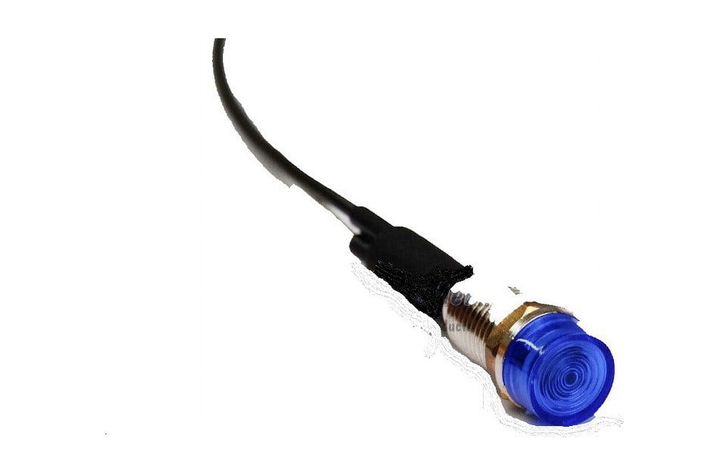 (1) Blue Mini LED Dash Light Indicator, Pilot Warning Lamp, 1/4 ...