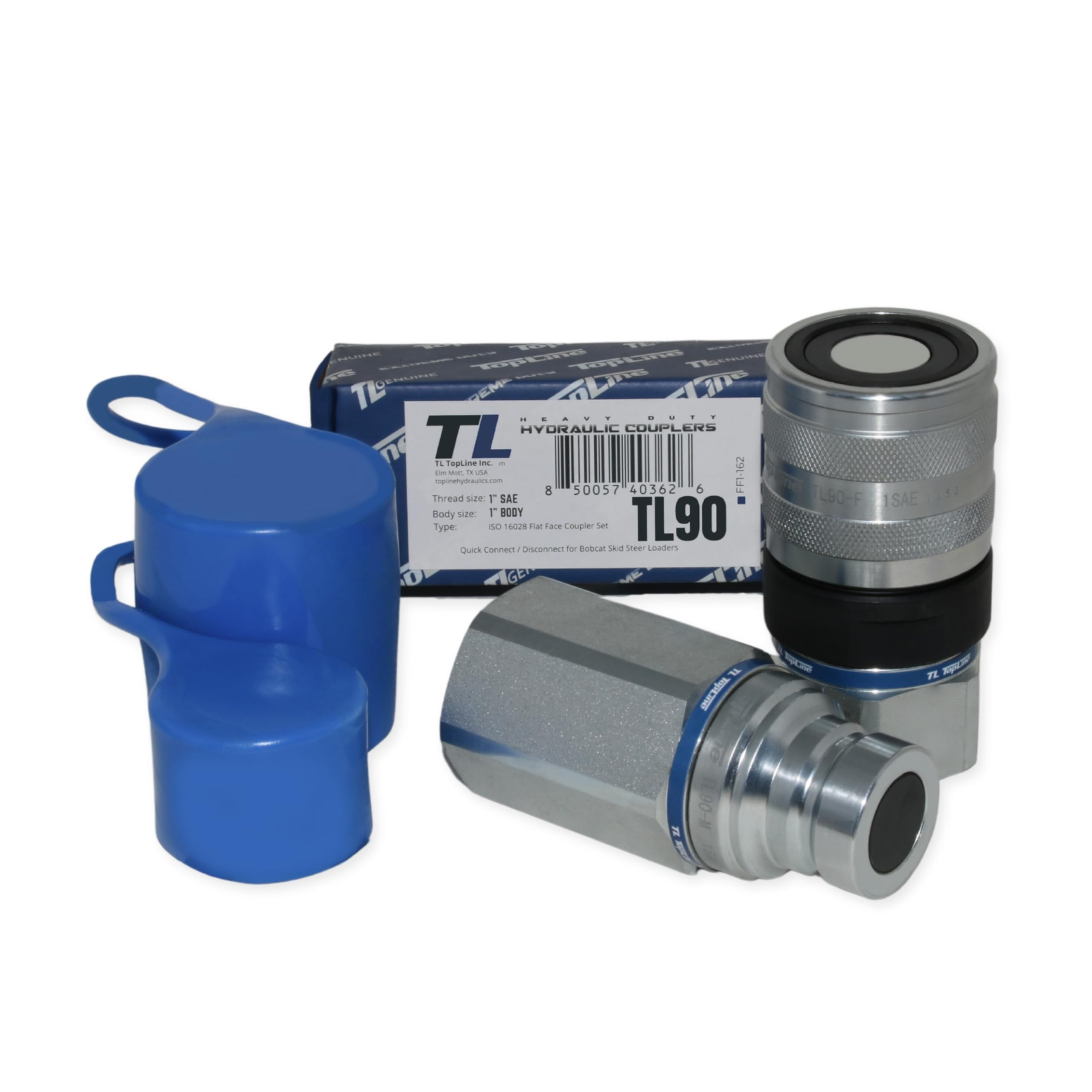 1" Body with 1" SAE O-Ring BOSS Thread | Flat Face Hydraulic Quick ...