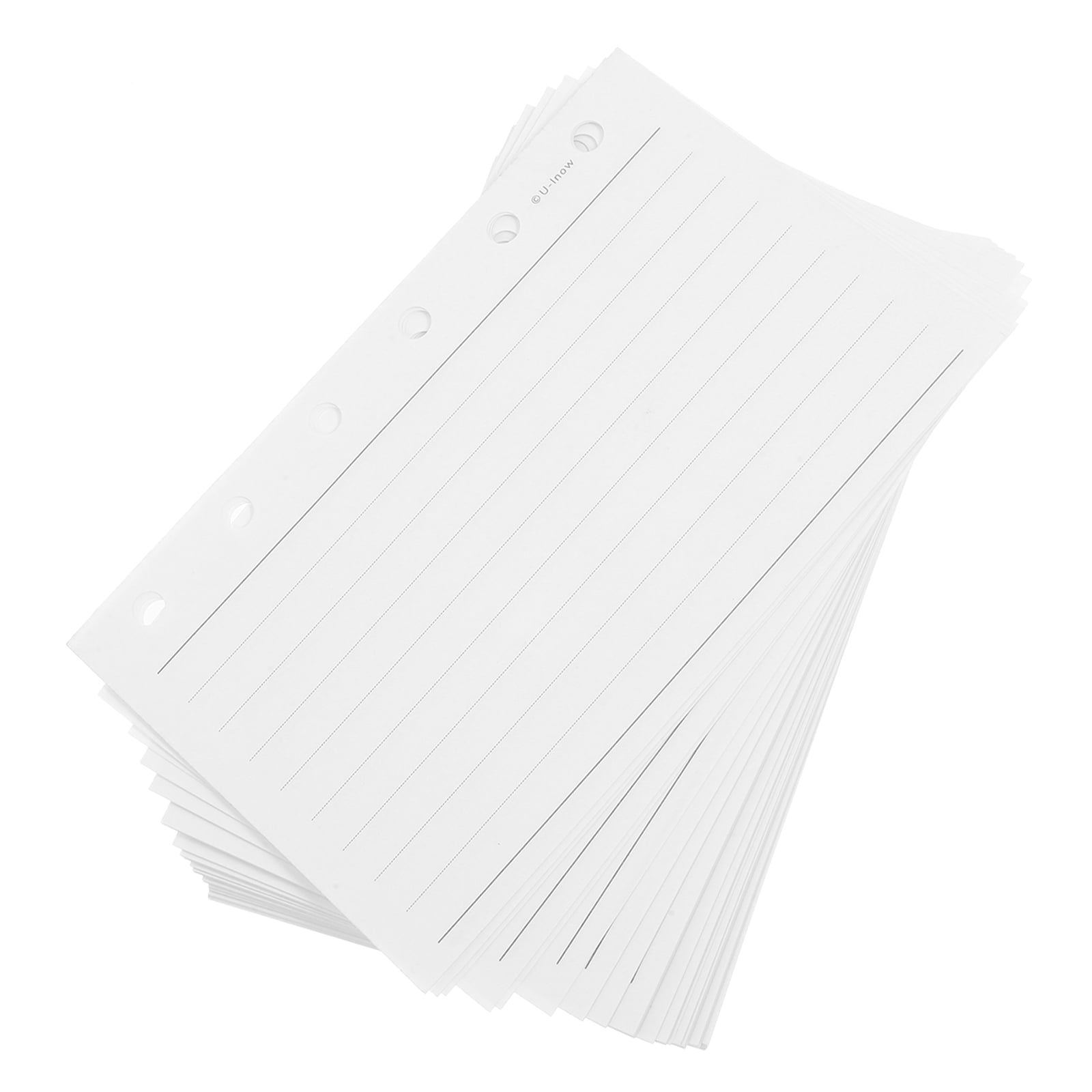 1 Book Blank Lined Paper Refill For Binders 6 Ring Memo Refill Paper ...