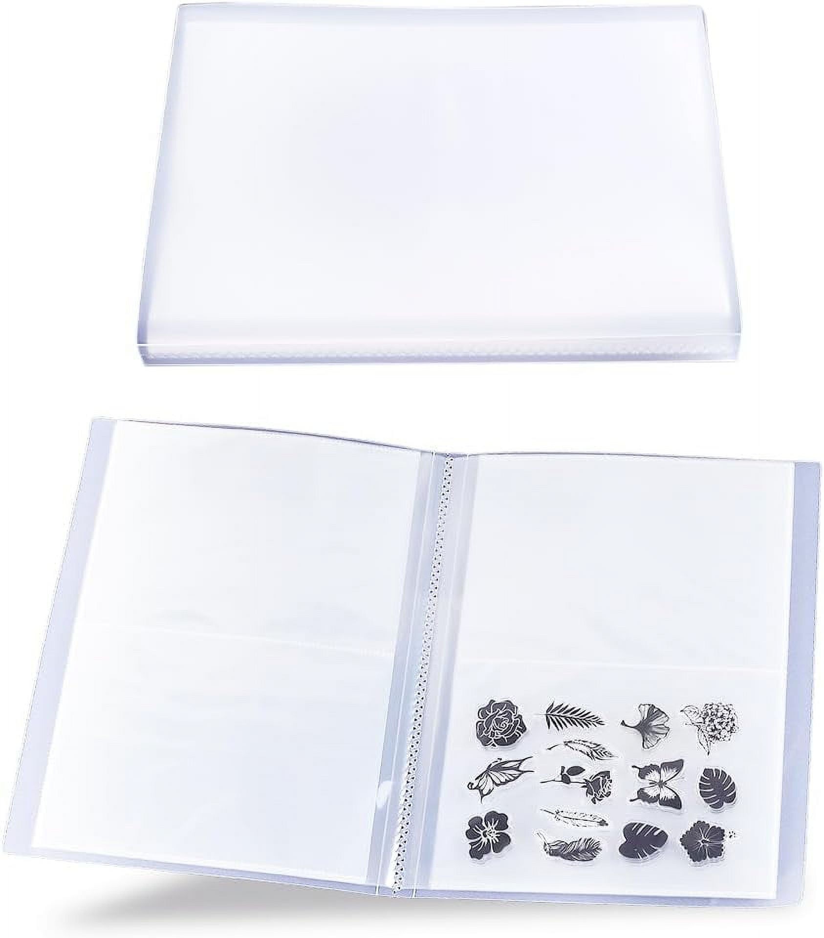 1 Book Embossing Folder Storage Clear Stamp Storage Book Plastic Large ...