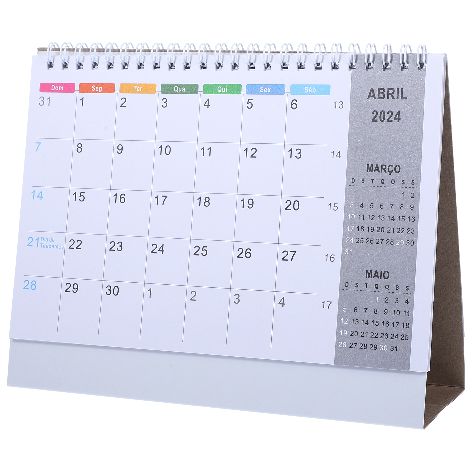 1 Book of Free Standing Calendar 2024 Desktop Calendar Desktop Calendar ...