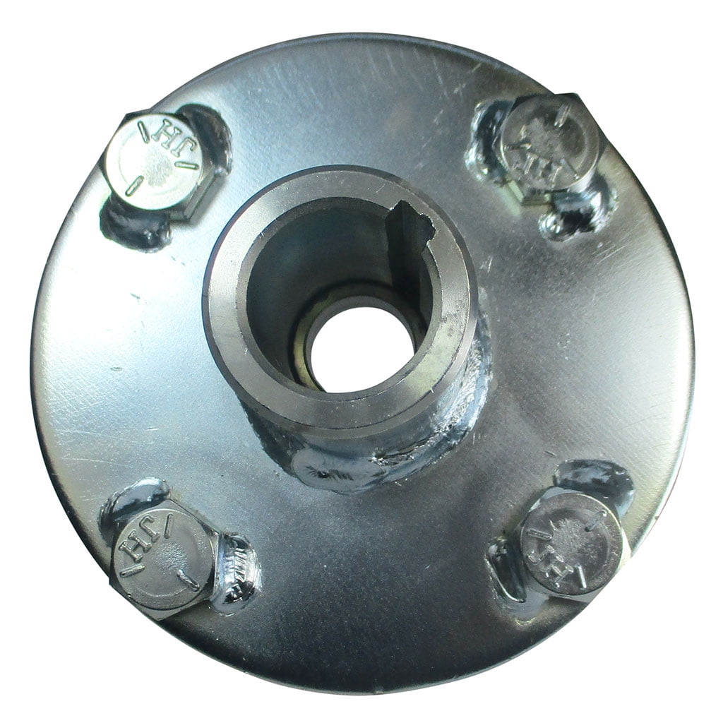 1" Bore Zinc Plated Steel Hub for Live Axles with 3/4 Stepped Ends and ...