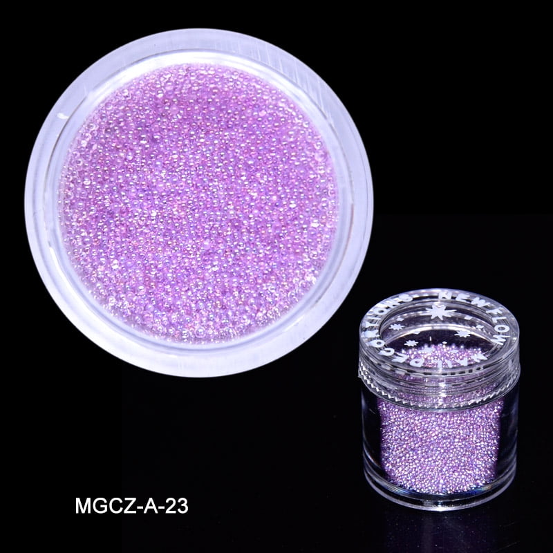 1 Bottle Caviar Nail Art Beads Decoration 24 Colors Micro Round Ball 0. ...