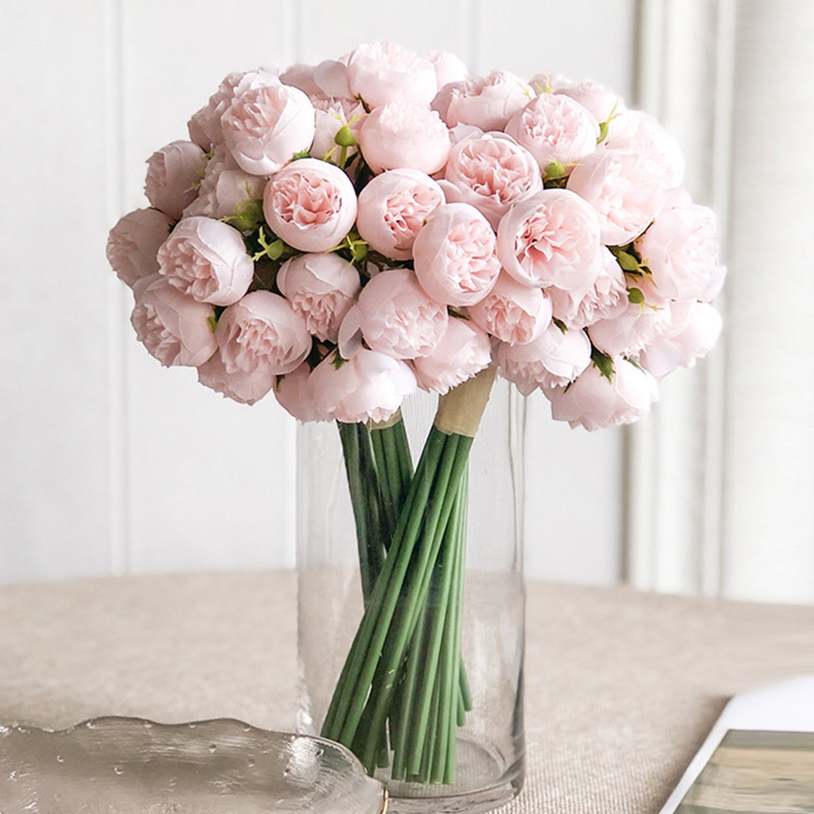 1 Bouquet Artificial Flower Bendable No Maintenance Required Plastic 27 ...