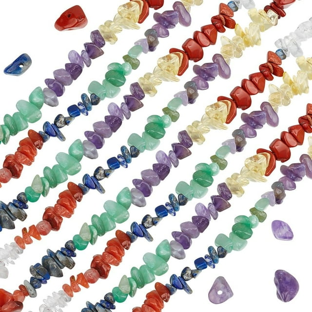 1 Box 1 Box 2 Strand Chakra Natural Gemstone Chip Beads 5~17mm ...
