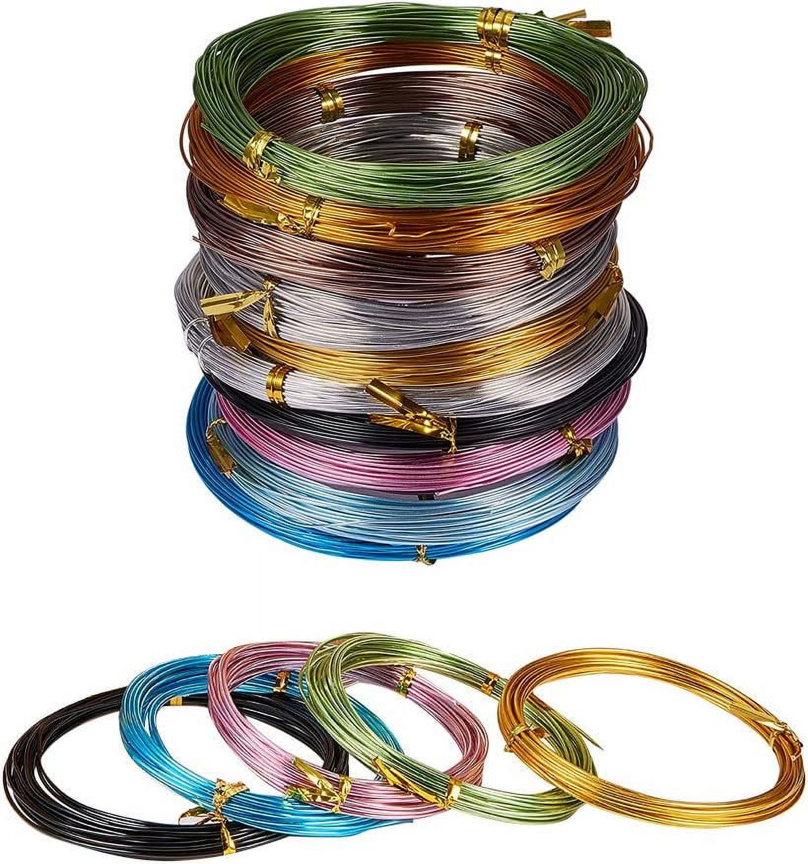 1 Box 10 Colors 650 Feet Aluminum Wire 12 15 18 20 Gauge Bendable Metal Craft Wire Flexible ...