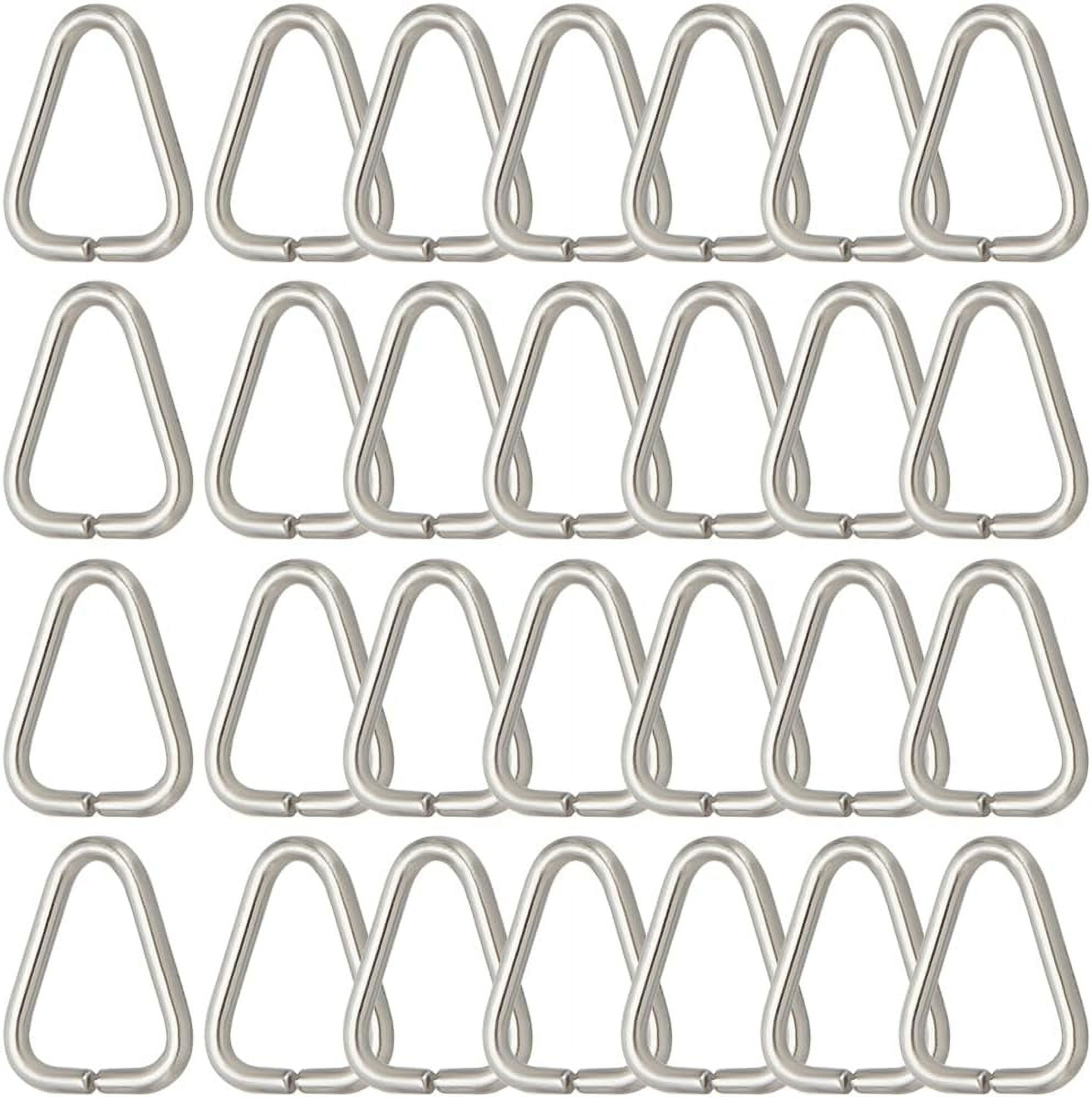 1 Box 1000Pcs Triangle Open Rings Metal Jump Ring 6.5mm 304 Stainless ...