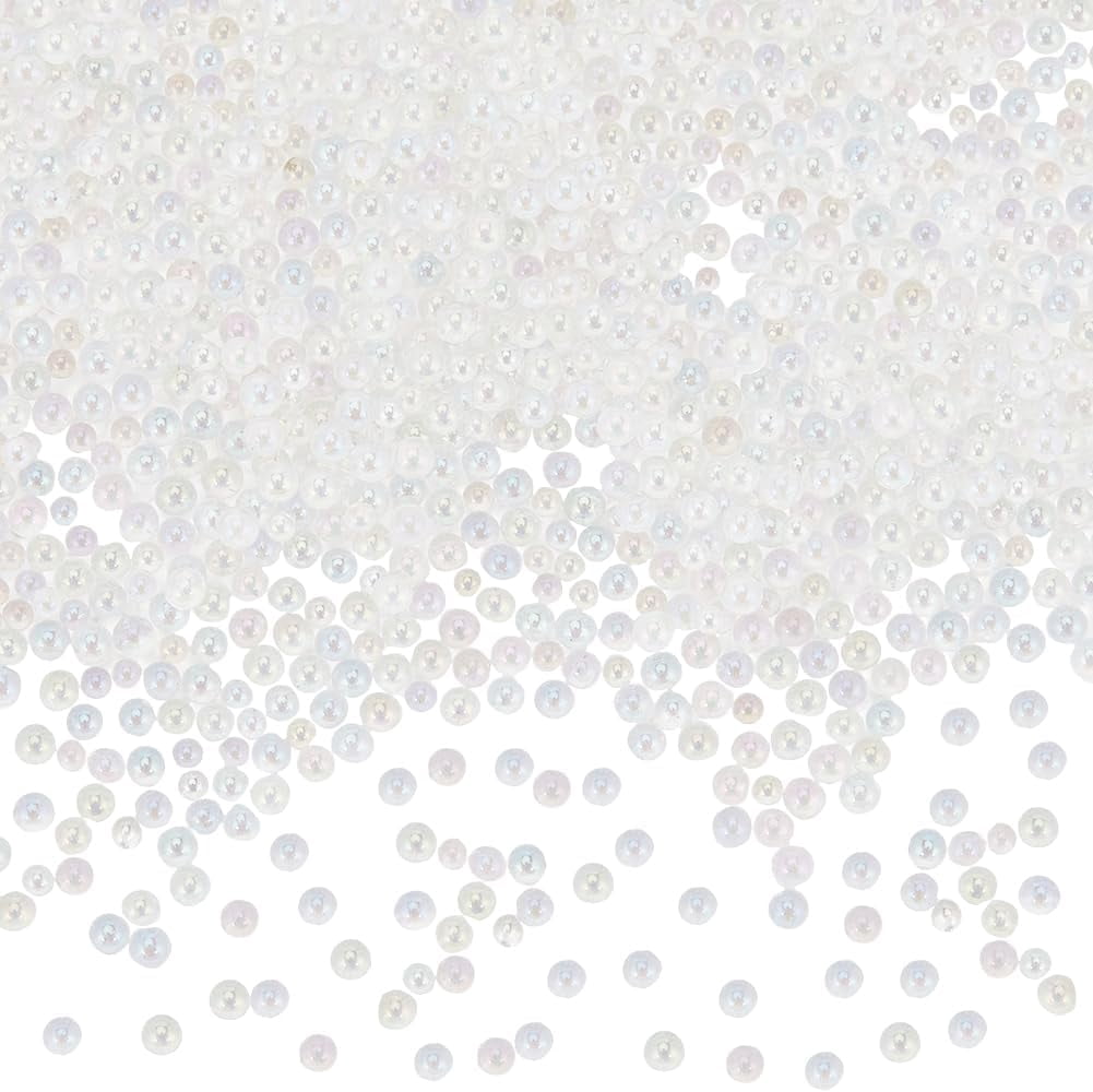 1 Box 100G Mini Beads Clear No Hole Bead Bulk Transparent Glass AB ...