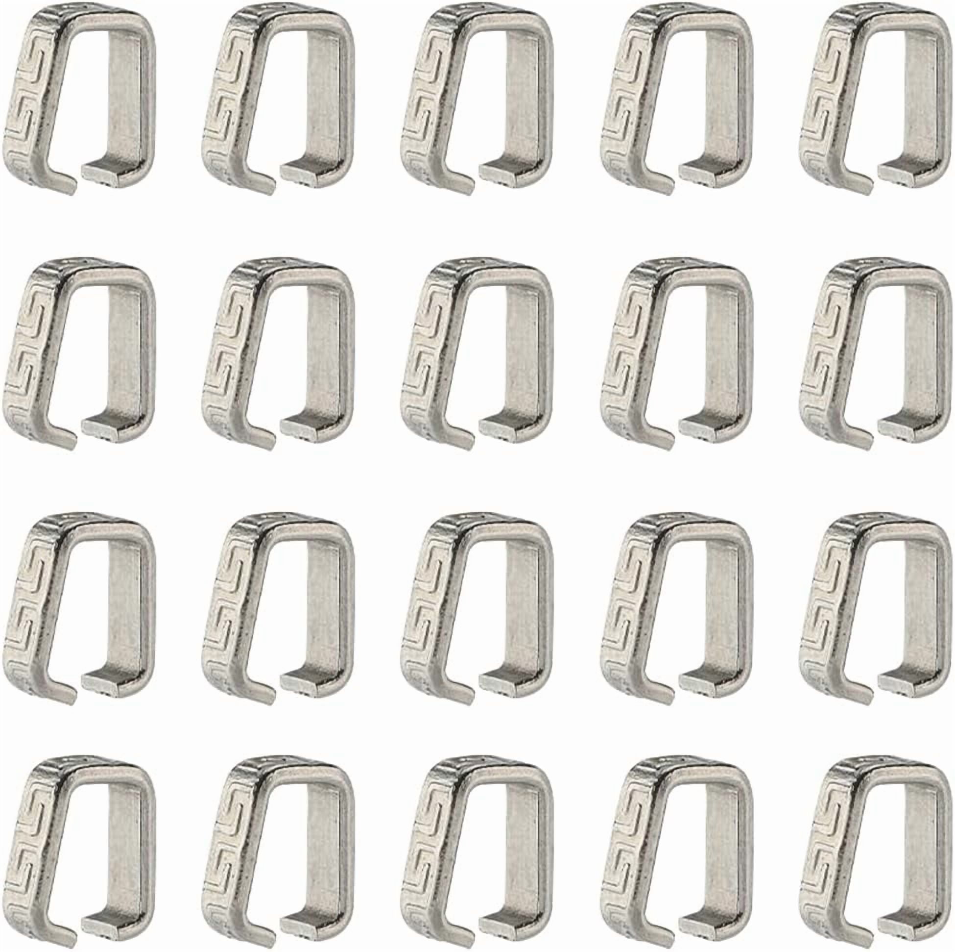 1 Box 100Pcs Pinch Clip Clasp Pinch Bails 304 Stainless Steel Pendant ...