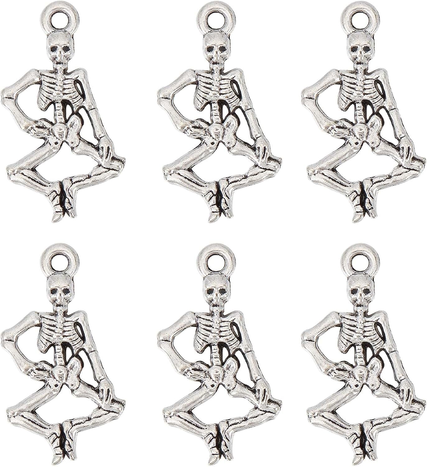 1 Box 100Pcs Skeleton Charms Halloween Charms Skeleton Charm Bulk Body ...